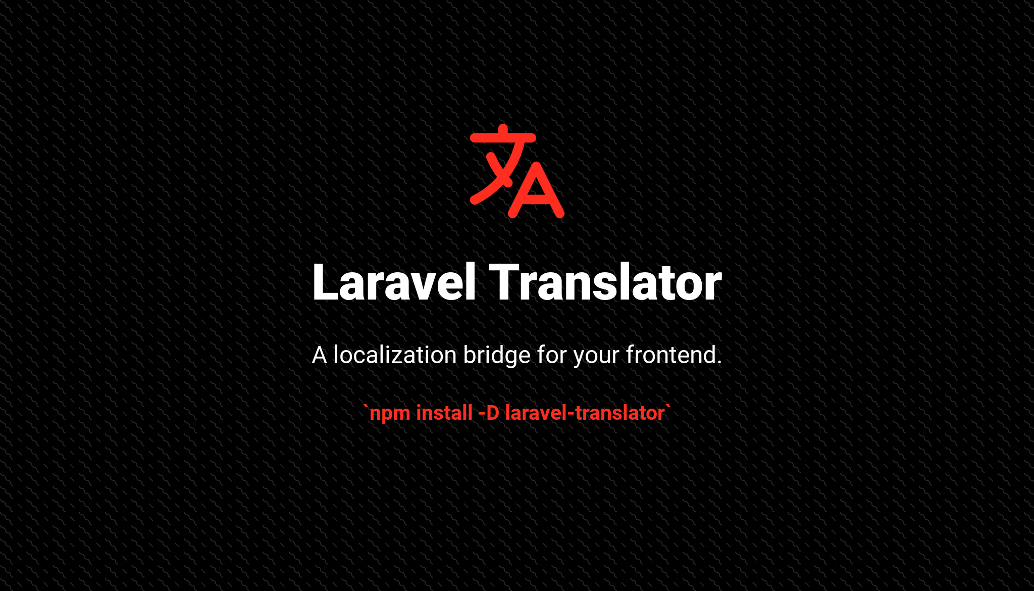 GitHub - sergix44/laravel-translator-js: Laravel localization bridge ... GitHub - sergix44/laravel-translator-js: Laravel localization bridge ...